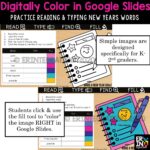 Digital Color by Word | New Year's Eve Words | Editable | Google Slides ...