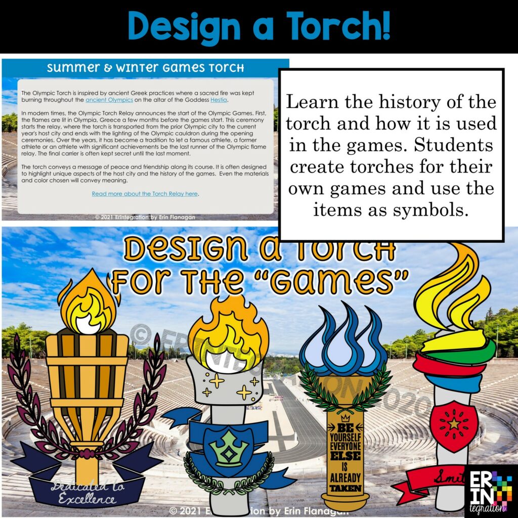 Winter Games Digital Activity | Design a Torch | Editable | Google ...