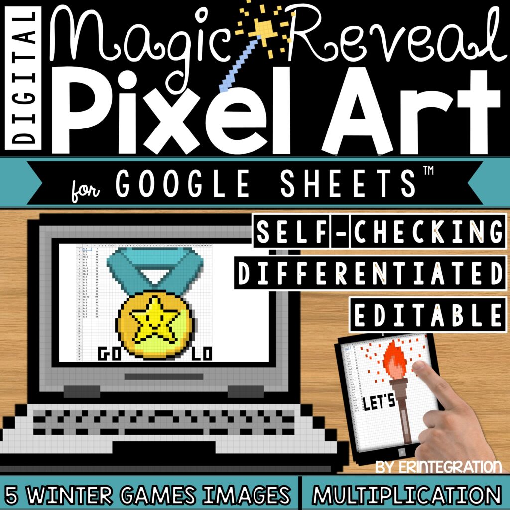 Winter Games / Summer Games Digital Pixel Art Magic Reveal ...