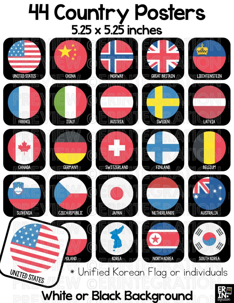 Winter Games Bulletin Board and Medal Tracker - Erintegration