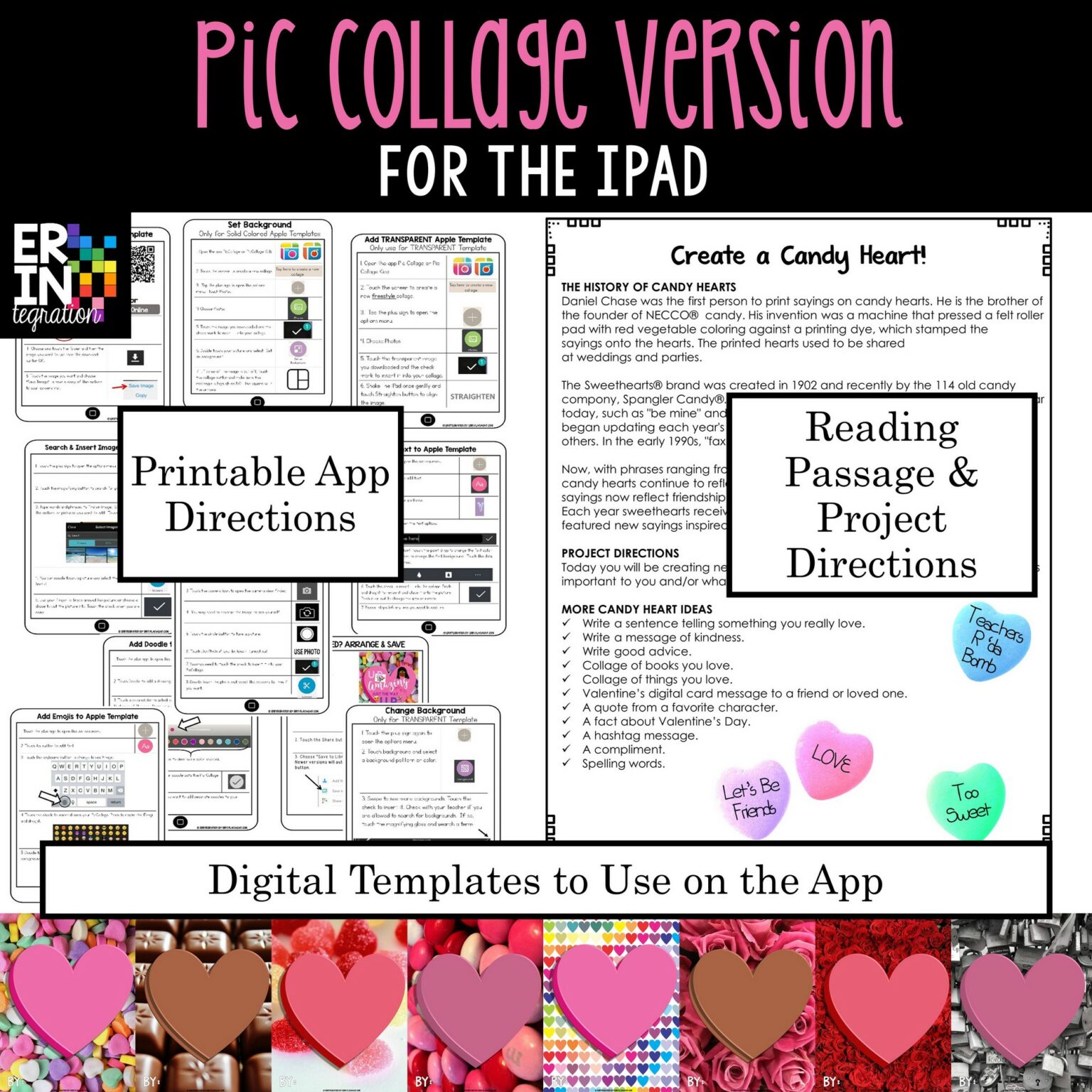 Valentines Day Conversation Hearts | Google Slides | Seesaw | Pic ...