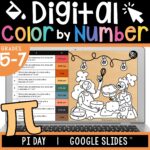 Pi Day Digital Color by Number on Google Slides | Editable - Erintegration