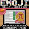 Pi Day Google Sheets Emoji Pixel Art Nonfiction Reading Comprehension ...