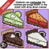 Pi Day Pixel Art on Google Sheets | Editable | Customize Images ...