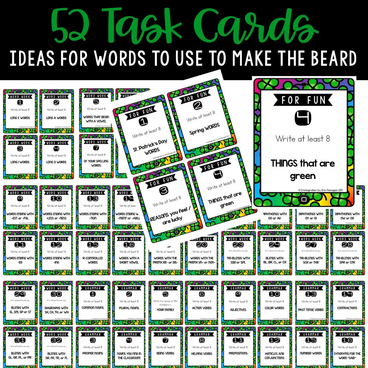Digital St. Patrick's Day Leprechaun Word Study for Seesaw & Google ...
