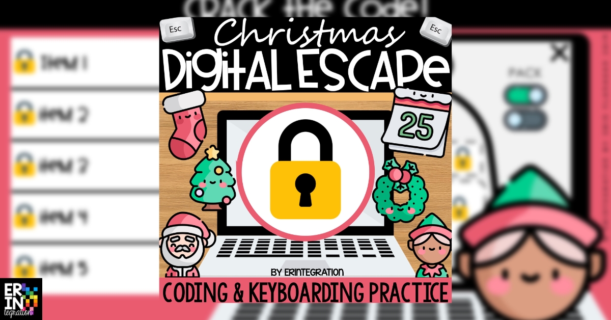 Christmas Digital Escape Room Keyboarding & Coding Google Slides ...