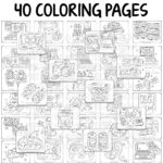Technology Coloring Pages | 40 Printable Coloring Sheets - Erintegration
