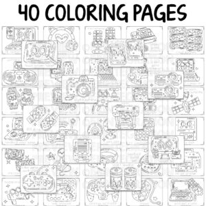 Technology Coloring Pages | 40 Printable Coloring Sheets - Erintegration