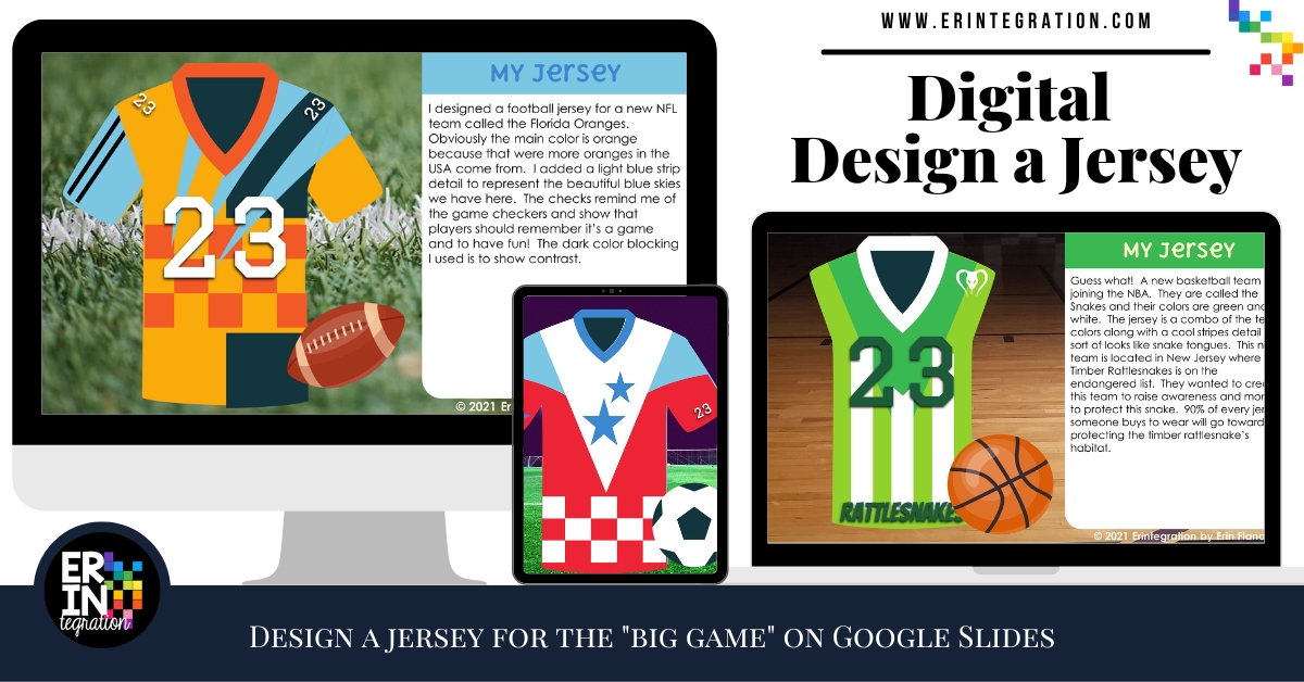 Sports Technology Activity | Design a Jersey on Google Slides ...