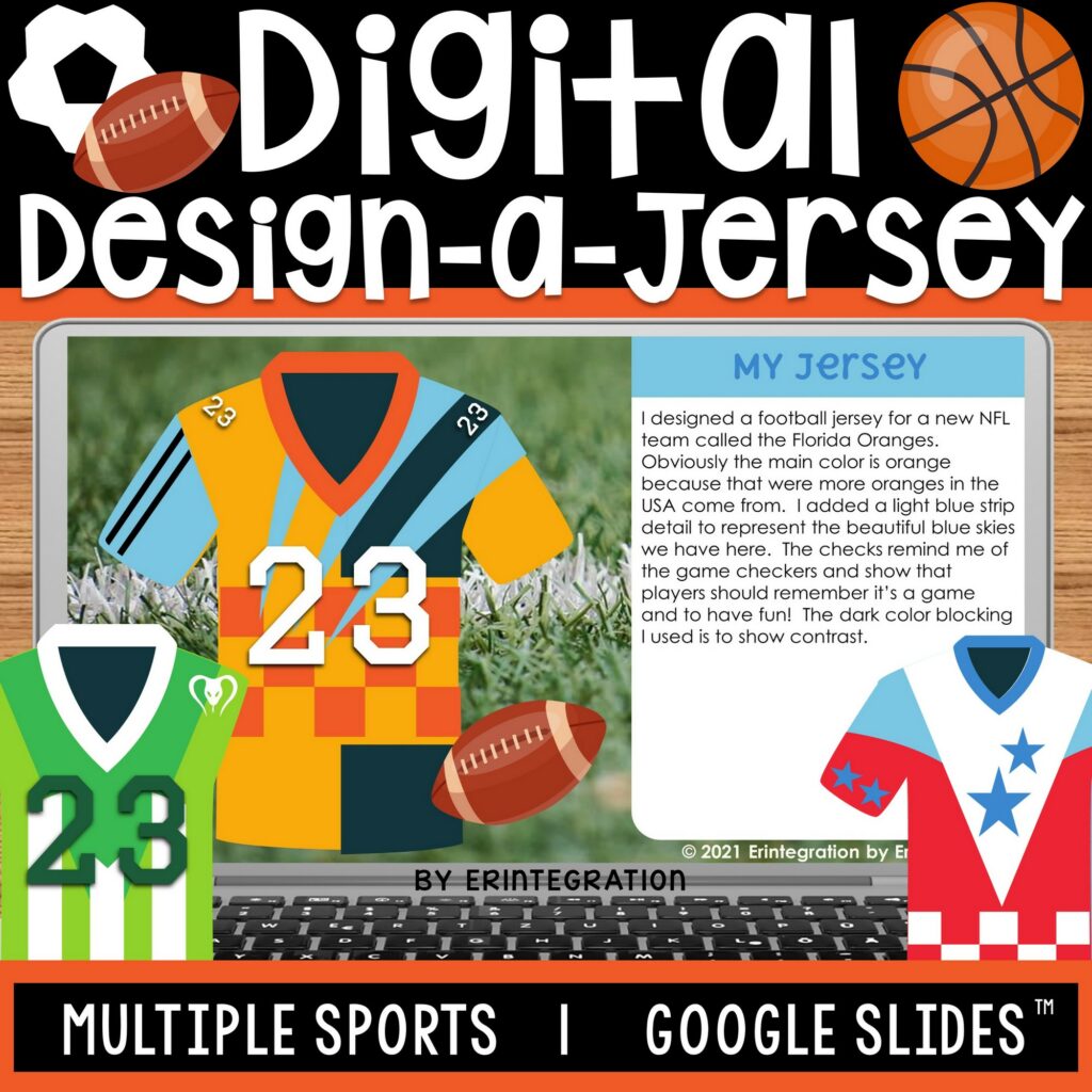 Sports Technology Activity | Design a Jersey on Google Slides ...