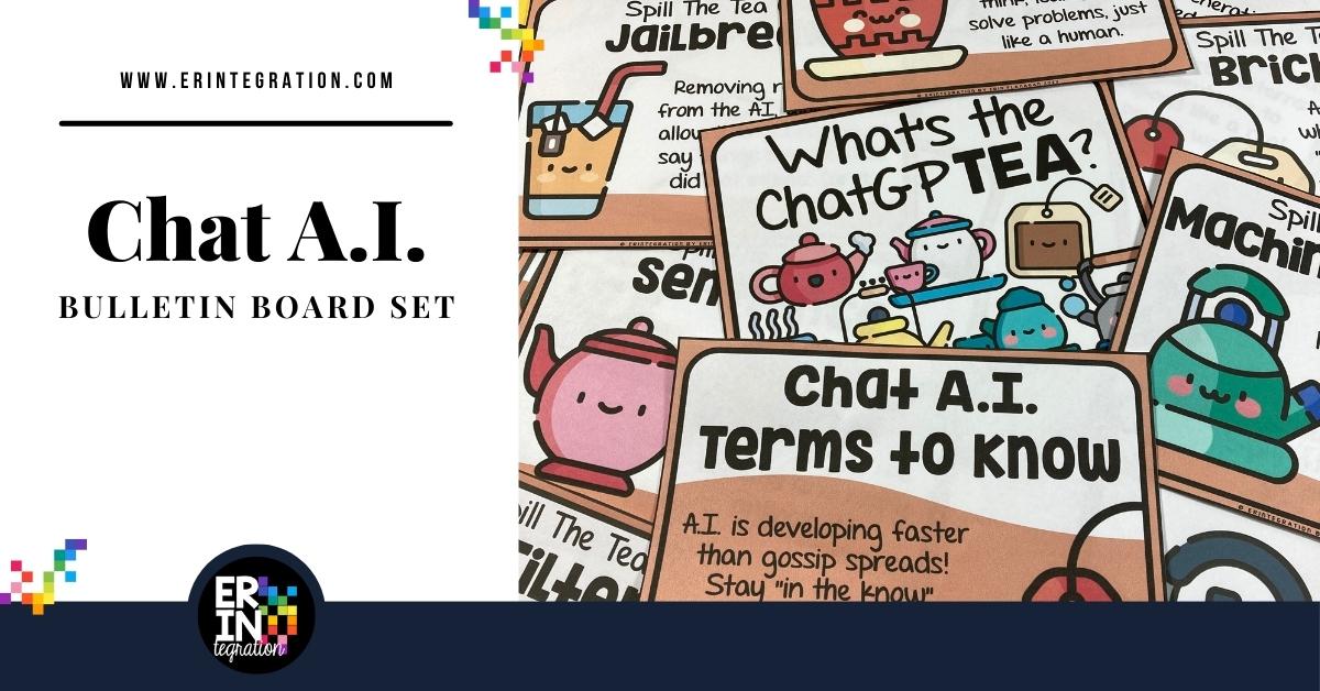 ChatGPT AI Vocabulary Bulletin Board Posters and Student Activity ...