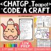 ChatGPT Craft & Coding Activity: One Page Craft & Poem & Writing Prompt ...
