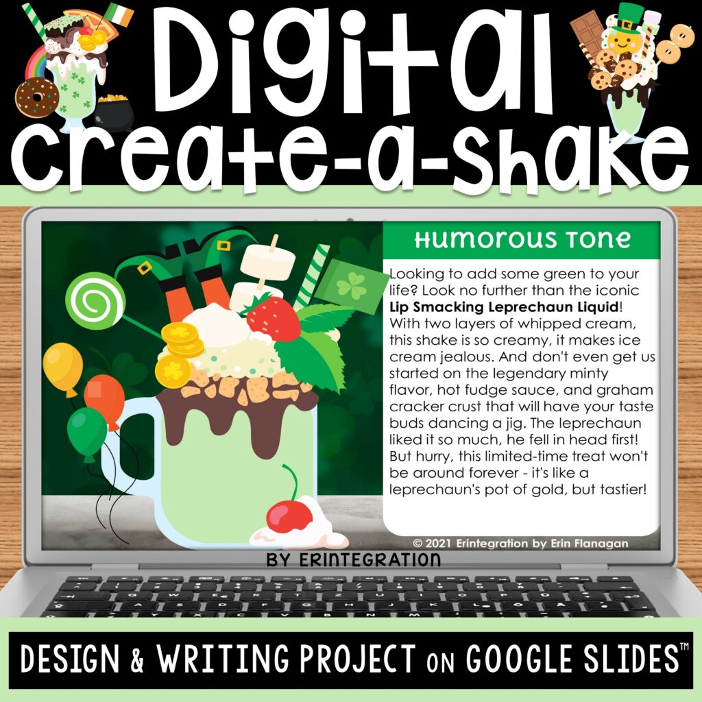 St. Patrick's Day Technology Design Activity - Create a Shake on Google ...