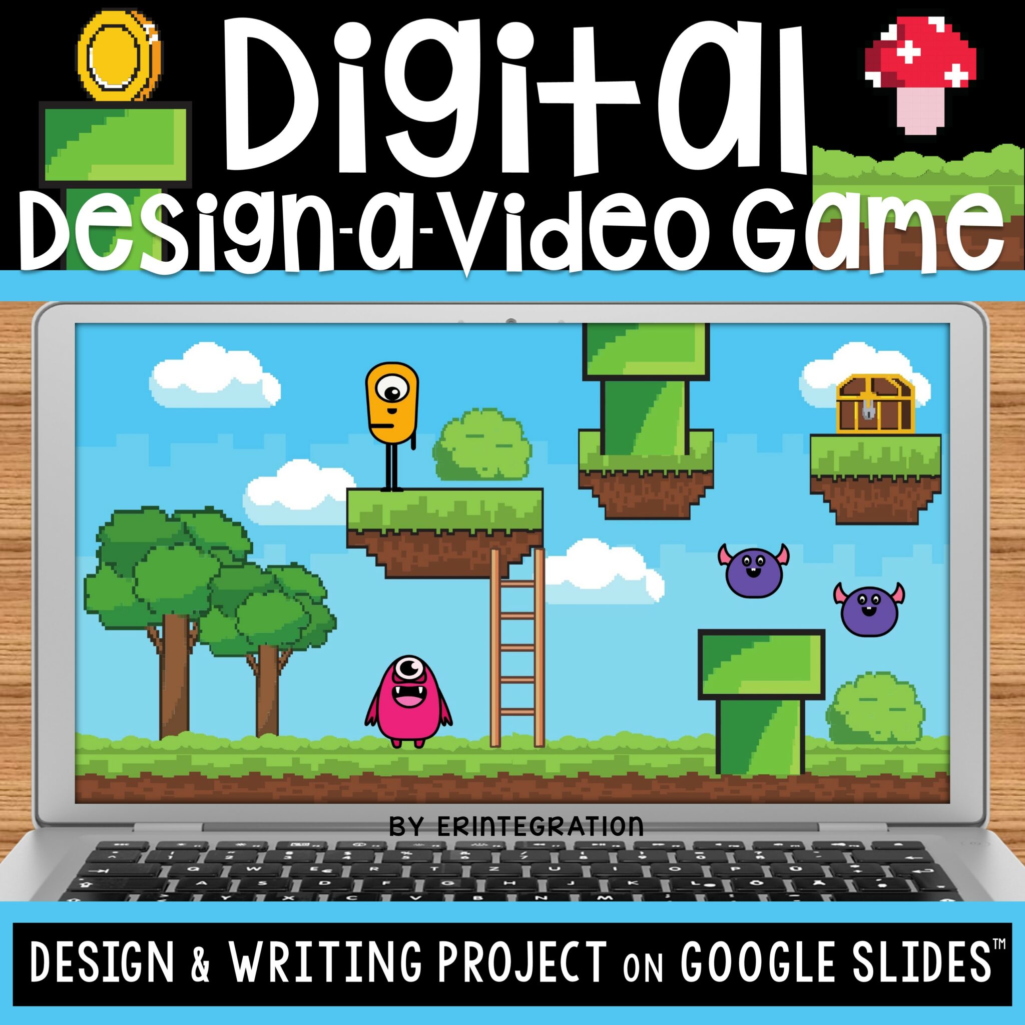 Design Your Own Video Game Technology & Writing Activity on Google ...