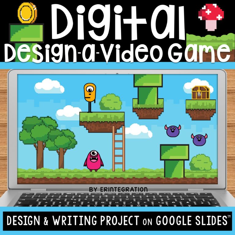 Design Your Own Video Game Technology & Writing Activity on Google ...