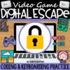 Video Game Escape Room Keyboarding & Coding Google Slides + Printable ...