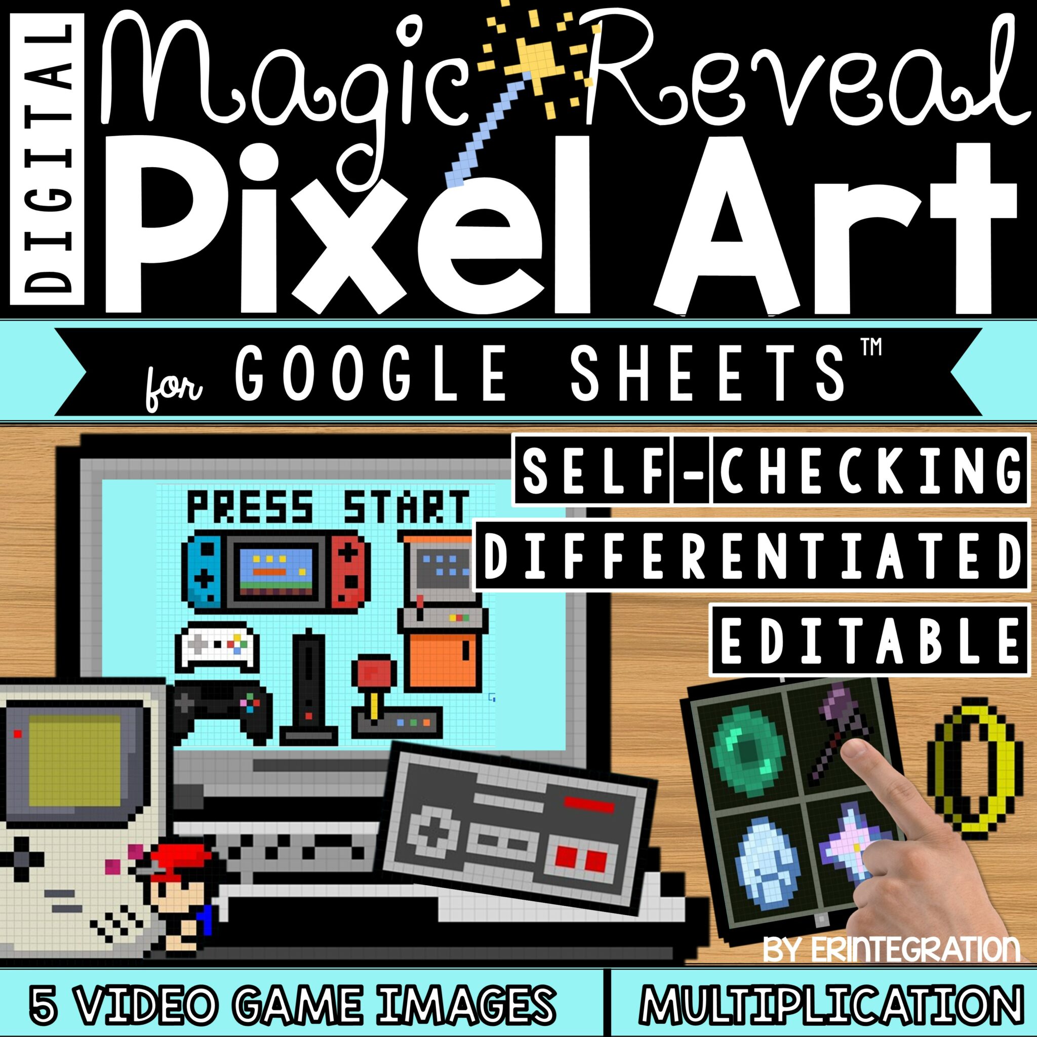 Google Sheets Digital Pixel Art Reveal - Erintegration