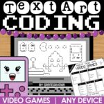 Coding Activities & Typing Practice ASCII Text Art Video Game Theme ...
